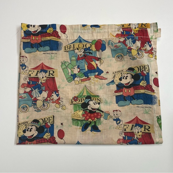 Vintage | Other | Vintage Walt Disney Curtain Panel Fabric Mickey ...